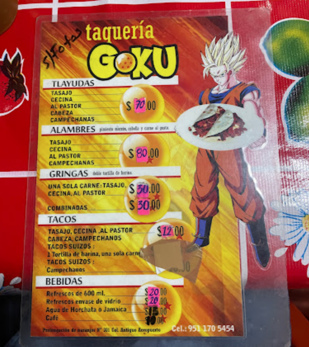 Conoce la taquería con un mural de Gokú - Zombisnes